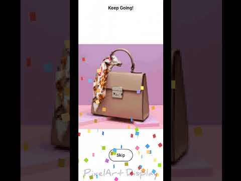 Pixel Art #727 | Item, Fashion, Accessory, Purse, Realistic, Pink & Light Brown