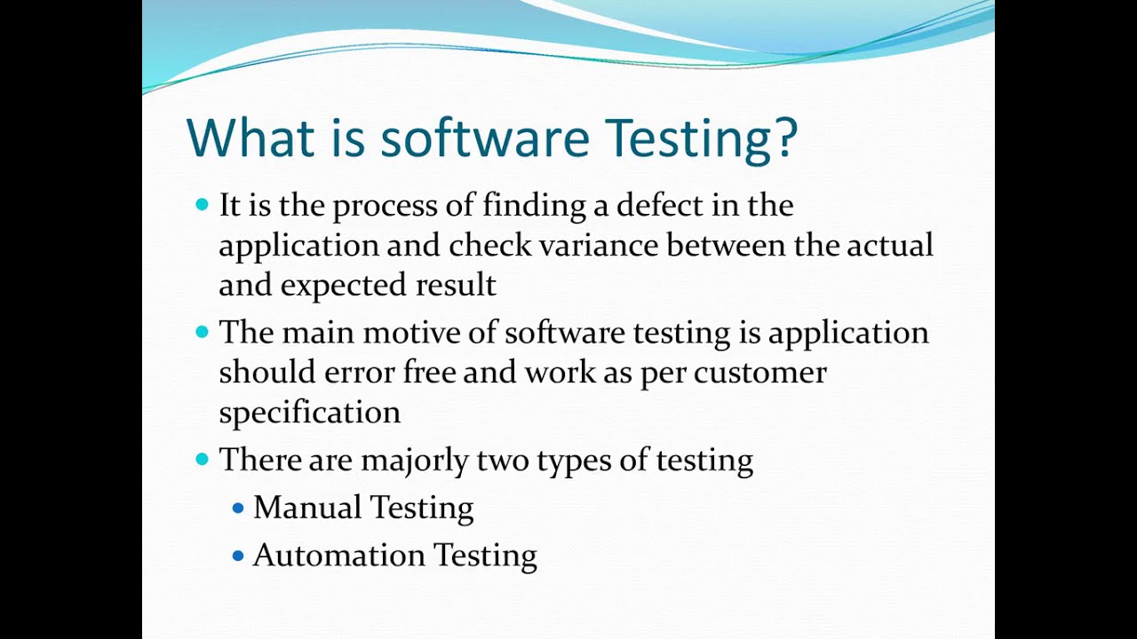 Software Testing Notes for Beginners.