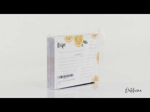 Outshine co lemon recipe cards- premium card stock, no smear!