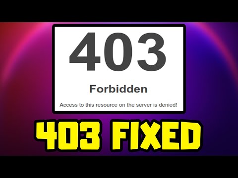 How to FIX Website Error Code 403 Access Denied Windows 11/10/8/7