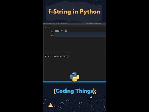 What is f-string or formatted String in python ? Python Interview Question | #shorts