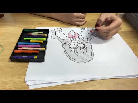 anime girl coloring page