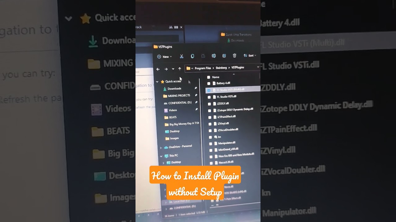 INSTALL PLUGIN WITHOUT SETUP #plugin #dll #installation