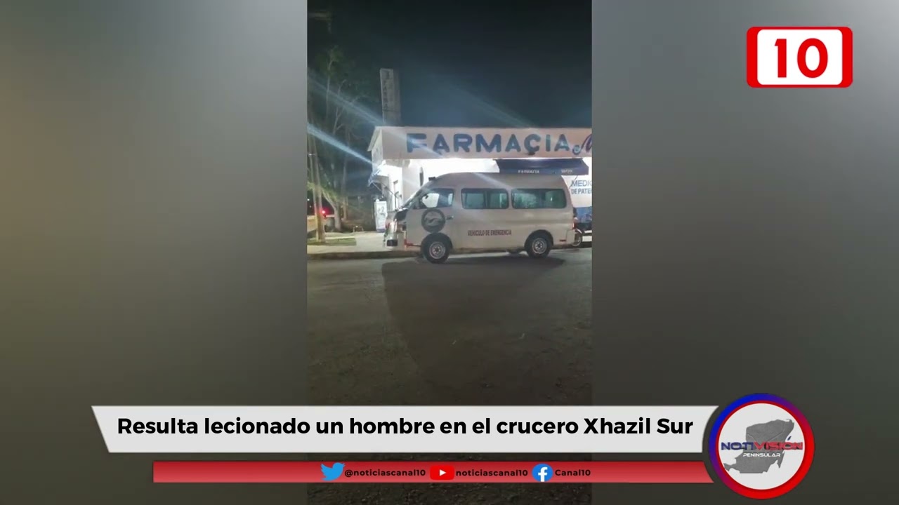 Accidente de motocicleta deja a un hombre lesionado en la carretera Felipe Carrillo Puerto-Chetumal
