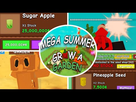 All Admin Abuse & OP Stock Moments - Grow a Garden MEGA Harvest Update | Roblox