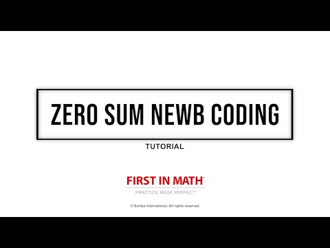 Zero Sum Newb Coding Tutorial