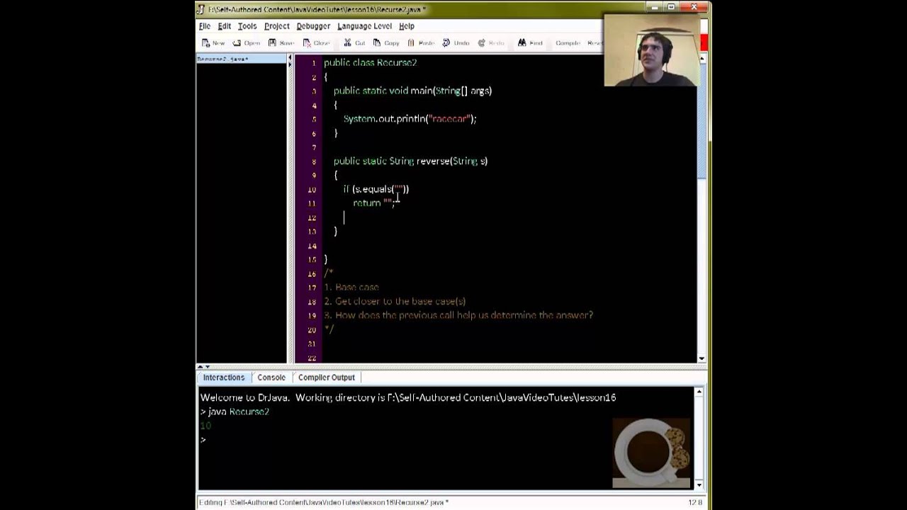 Recursion 2 Lesson 15 - Java Video Tutorials Learn Java the easy way!