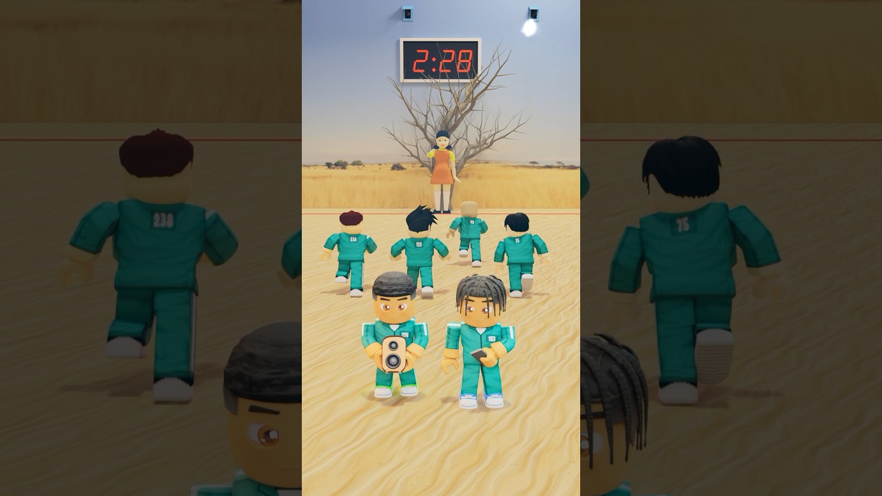 FAKE CALL PRANK SQUID GAME RED LIGHT GREEN LIGHT #shorts #roblox