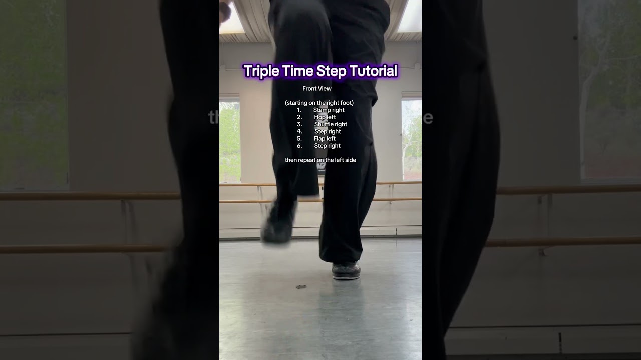 Tap Dance Tutorial: triple time step #tapdance #tripletimestep
