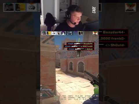 s1mple calmly deletes FIVE! 💀 #s1mple #csgo #csgoclips