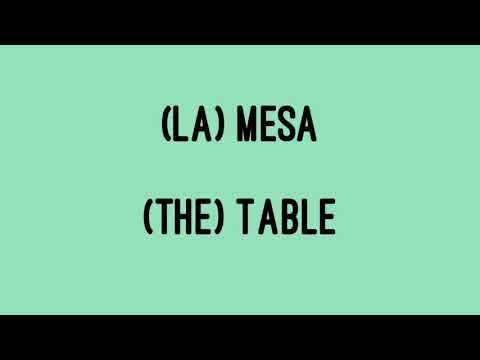 Spanish Word Of The Day: La Mesa