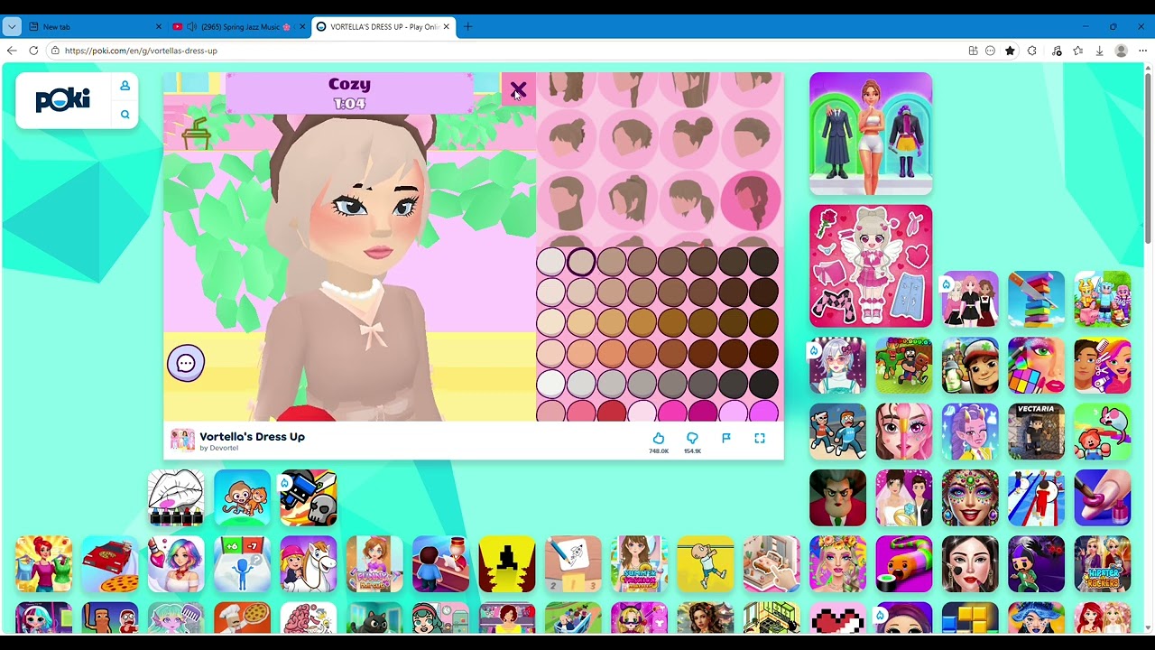 VORTELLA'S DRESS UP   Play Online for Free!   Poki and 1 more page   Personal   Microsoft​ Edge 2026