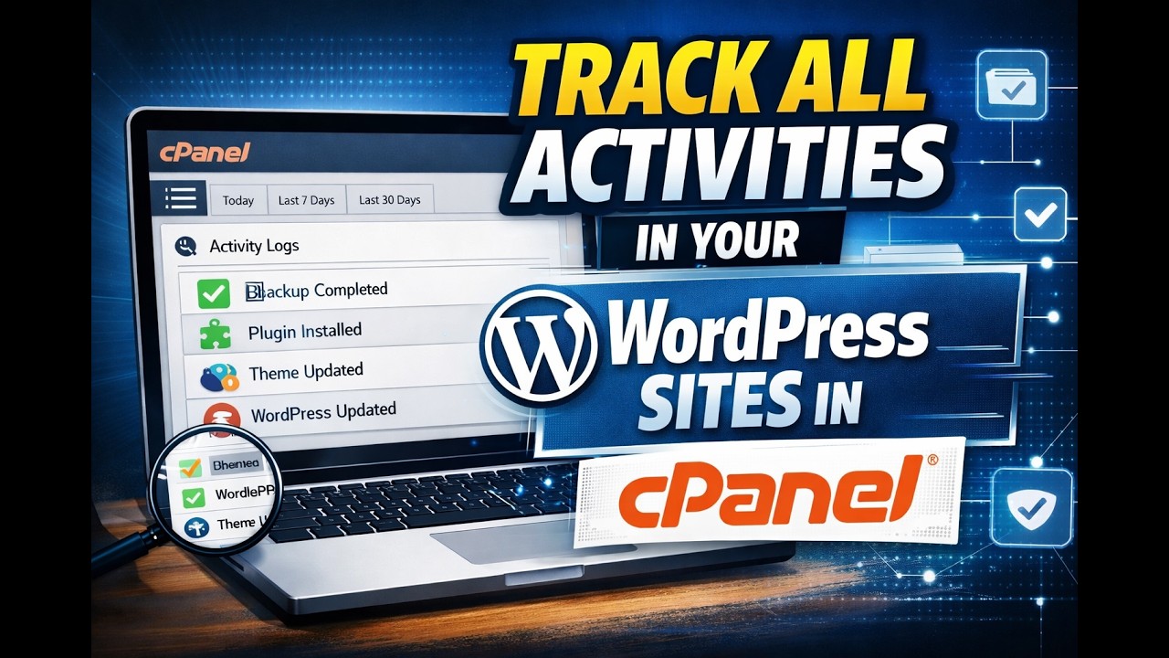 How to track and monitor all activities in your WordPress sites inside cPanel 2026