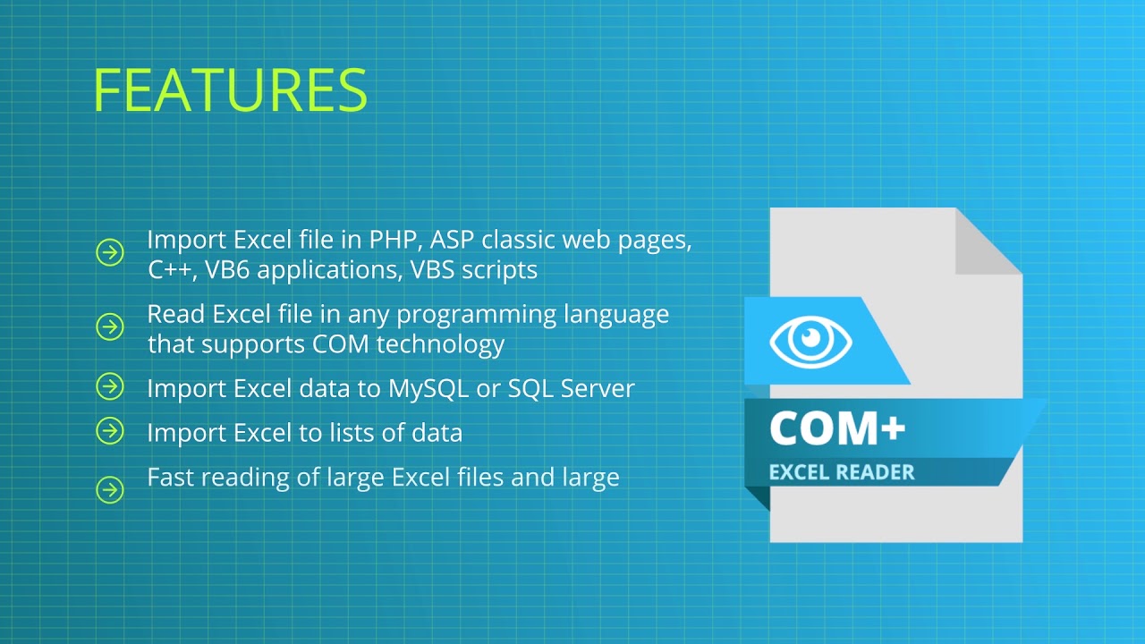 EasyXLS™ Excel Reader for COM+