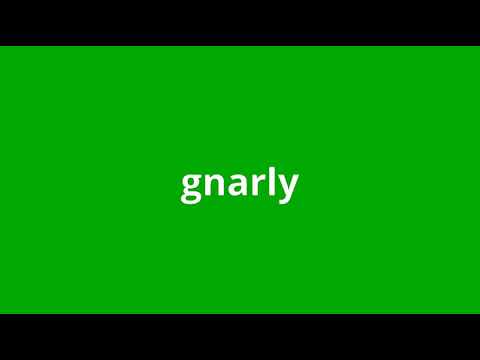 what is the meaning of gnarly