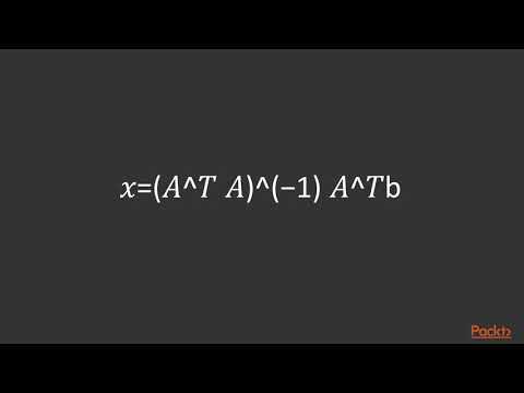 Learn TensorFlow for Machine Learning Solutions Using the Matrix Inverse Method| packtpub com ...