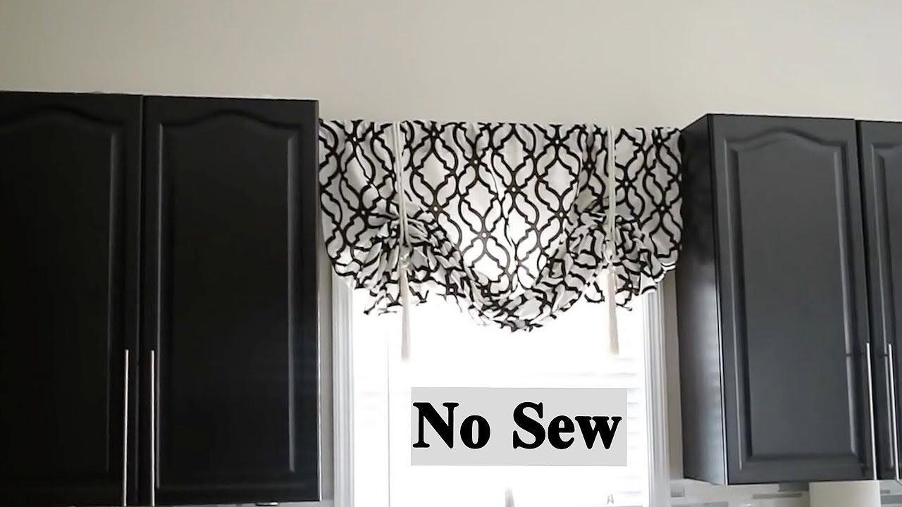HOME MAKEOVER SERIES - DIY KITCHEN CURTAIN IDEAS - USING REGULAR CURTAINS