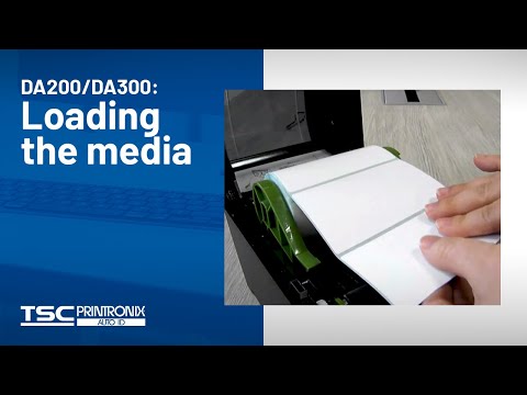TSC DA200/DA300 Desktop Printer: Loading the media