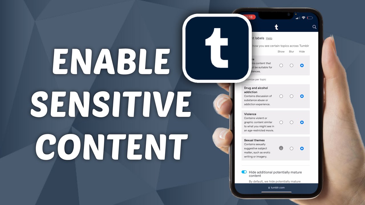 How to Enable Sensitive Content in Tumblr
