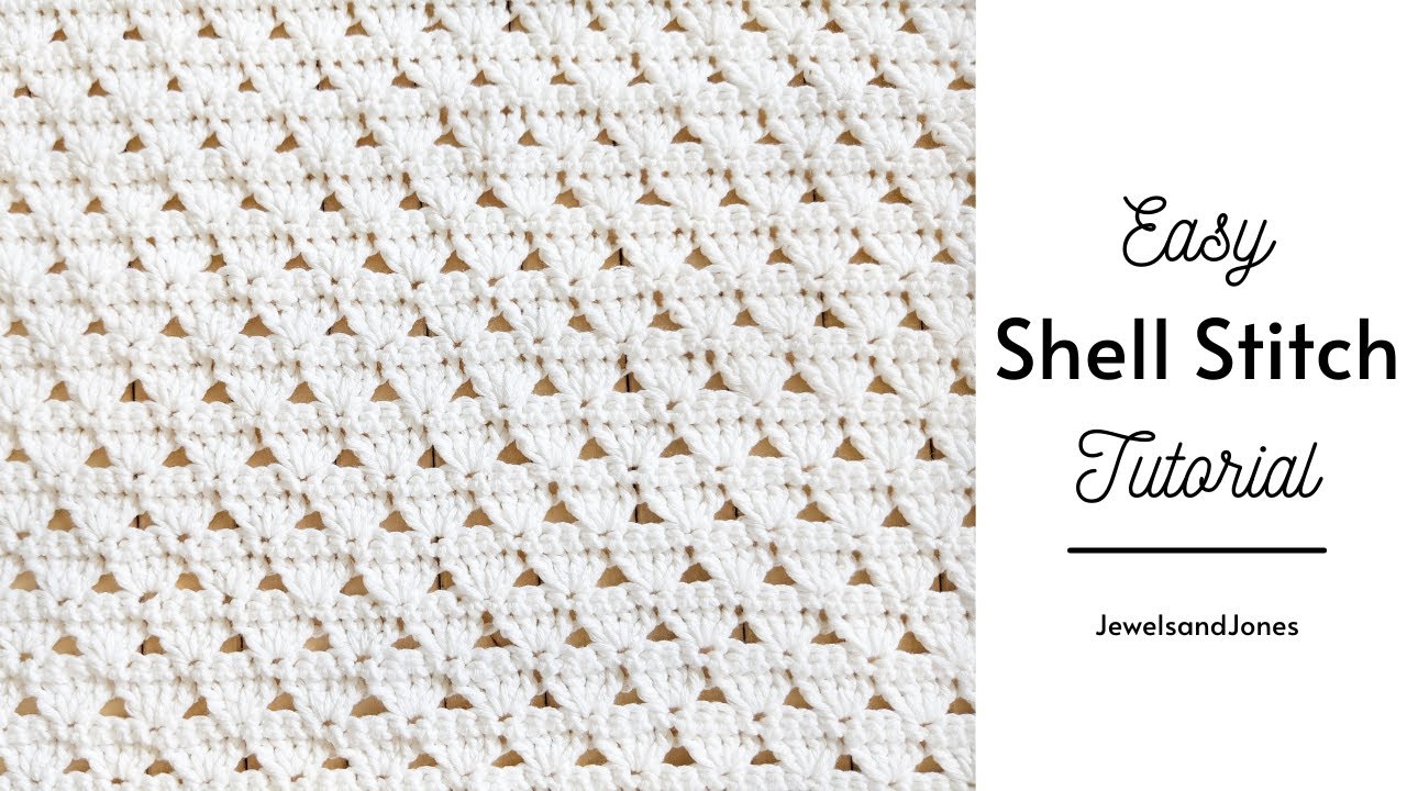 Easy Step-by-Step Crochet Shell Stitch Tutorial - How to Crochet the Shell Stitch