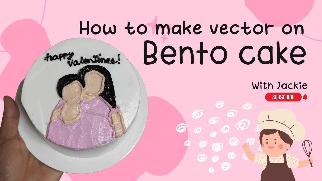 CAKE ART - Vector on bento cake by Jackie