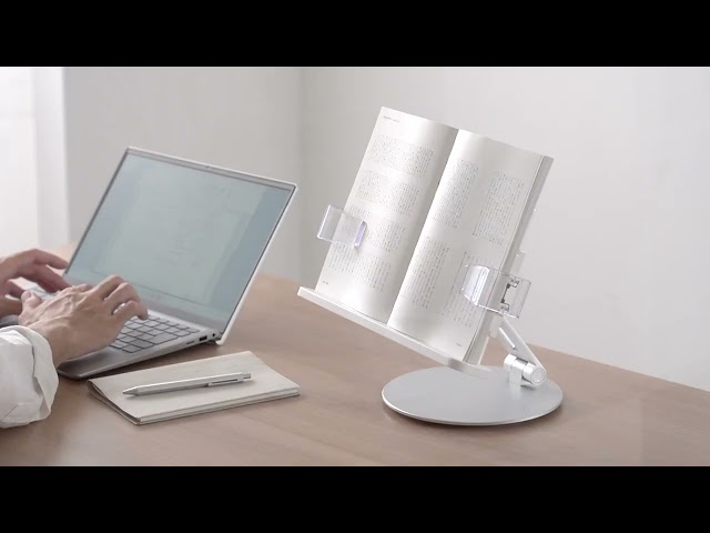 ブックスタンド（タブレット・雑誌・書見台・回転・置き型・机上・傾斜・勉強・おしゃれ） | 激安通販のイーサプライ EEX-BKST02