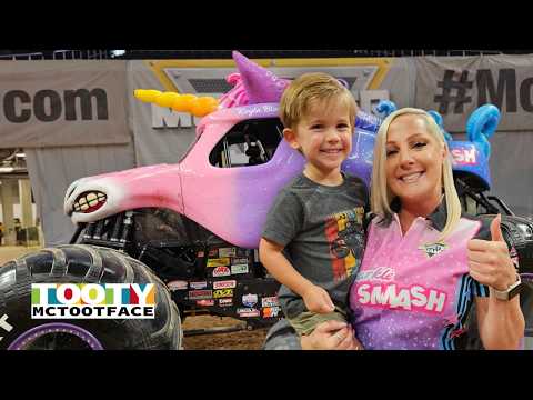 First Time! Monster Jam in Austin + Pit Party!