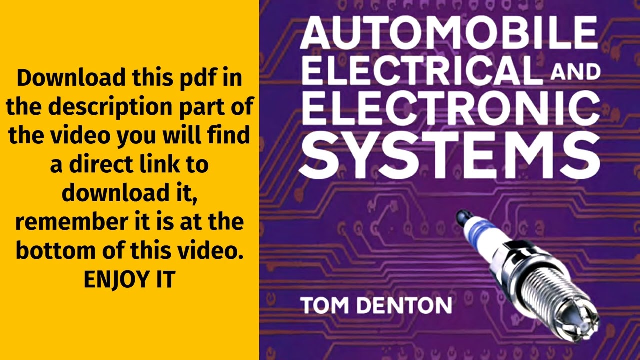 Download pdf automobile electrical and electronic systems