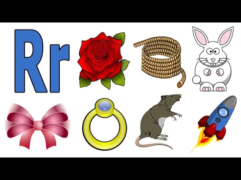 R words, Letter R Words, Words That Start with R, Alphabet R for Pre School, R Alphabet Words