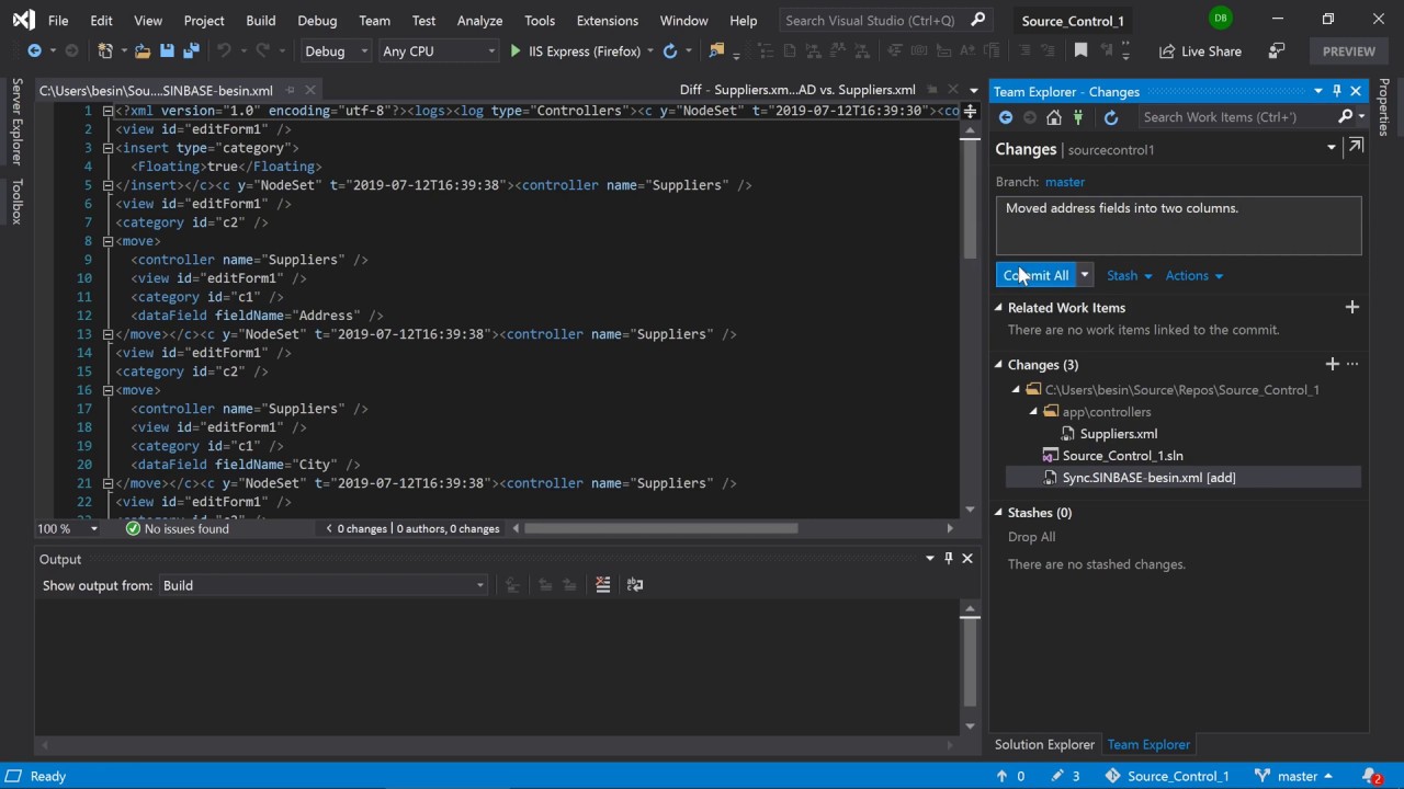 Code On Time + Git = Rapid App Development