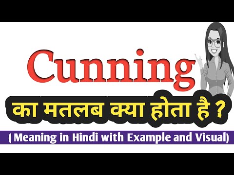 Cunning meaning in Hindi | Cunning ka matlab kya hota hai | Spoken English Classes