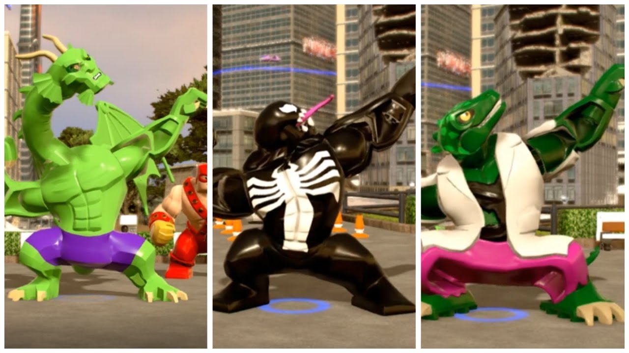 All Big-Fig characters perform Amadeus Cho transform animation (Part 1) - LEGO Marvel Superheroes 2