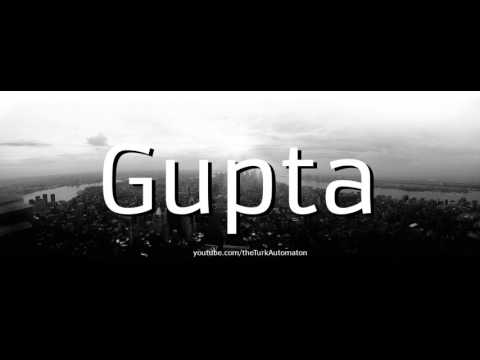 How to pronounce Gupta in German