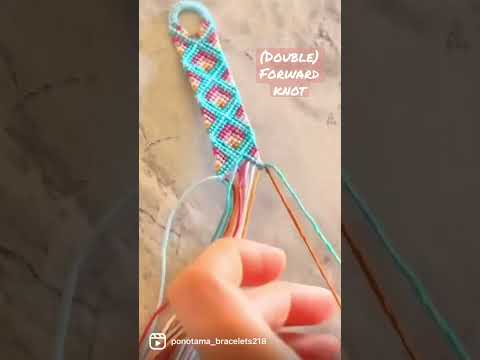 2 basic #knots of #friendshipbracelet #diy #diybracelet #handmade #howto #craft #braceletbook 125067