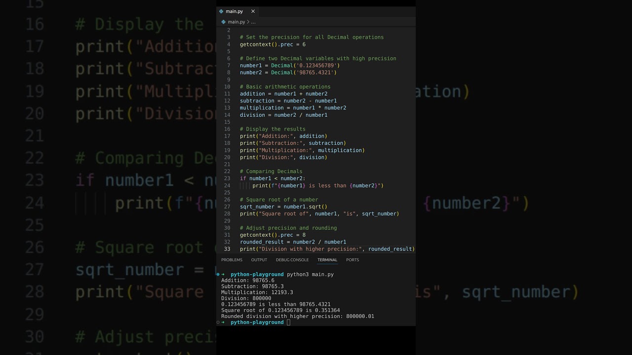 Python Decimal Module: Techniques for Enhanced Numeric Accuracy