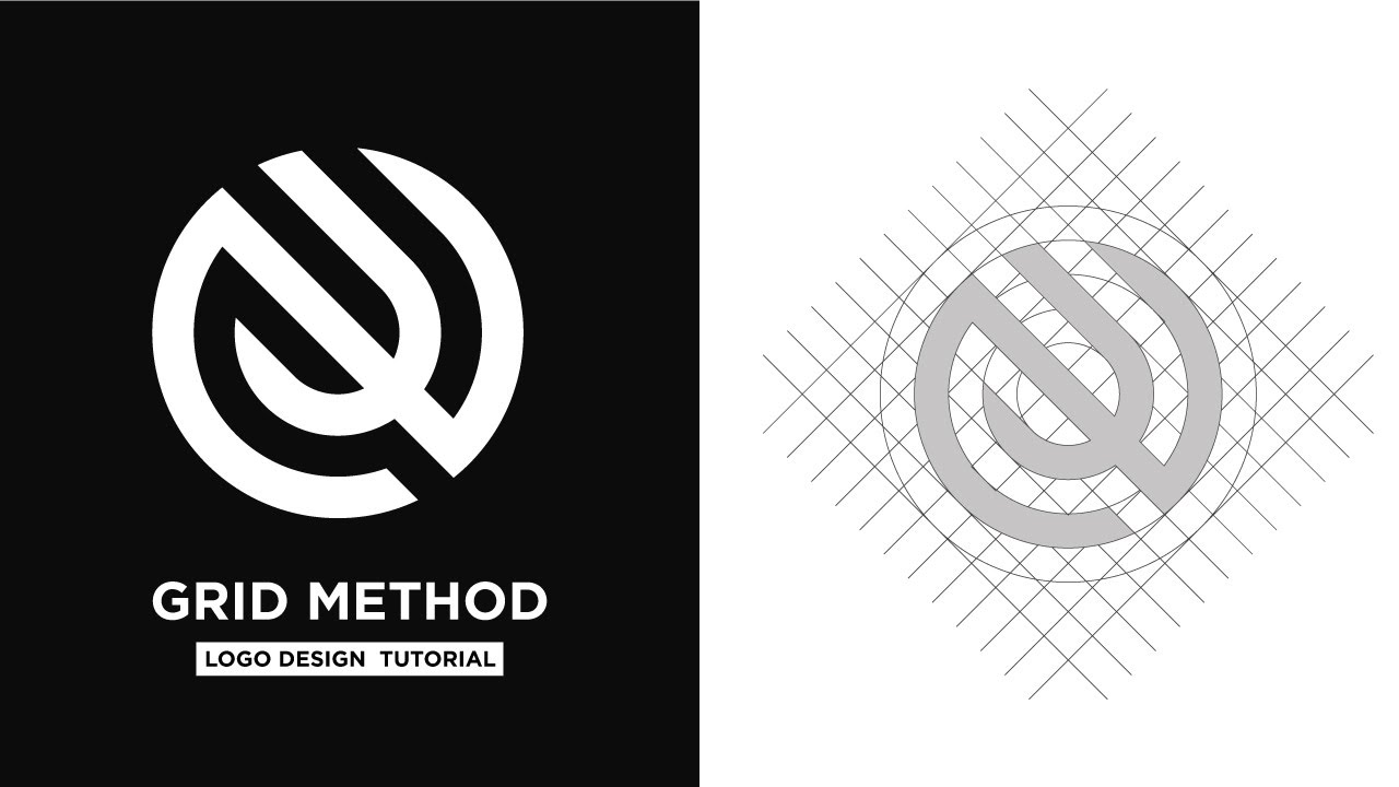 Design a Modern Initial Logo Using Ai | Monogram N W Letter Logo Using Grid | Illustrator Tutorial