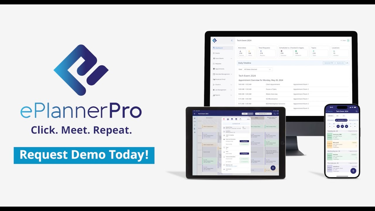 ePlannerPro: Effortless Meeting Scheduling for Business Events