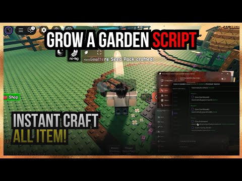 INSTANT CRAFT ANY ITEM! - Roblox Grow A Garden Bizzy Bear Crafting Update Script Review