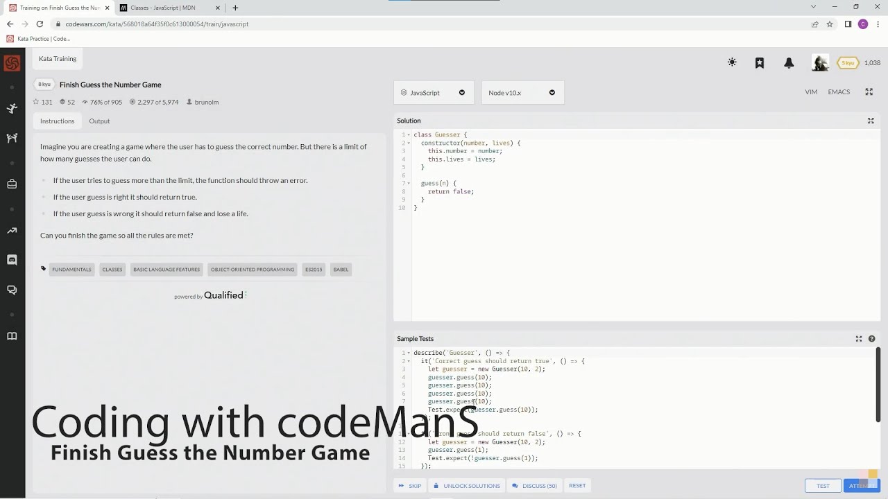 Codewars 8 kyu Sum without Highest and Lowest Number JavaScript