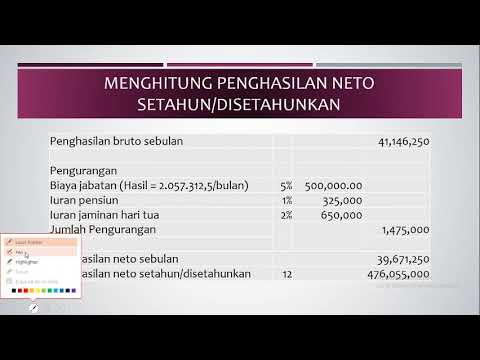 Pertemuan ke-11 Bagian 3 (Menghitung Penghasilan Neto Setahun/ Disetahunkan)