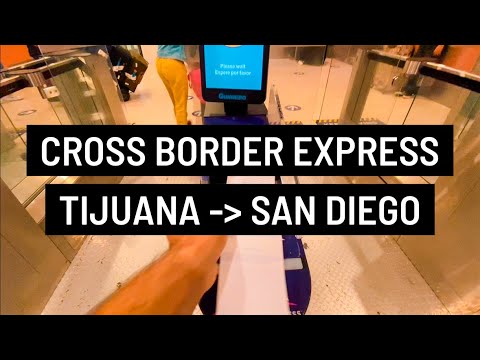 Cross to San Diego California from the Tijuana Airport through Cross Border Express (CBX)