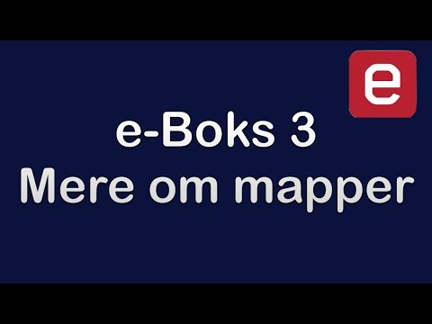 e-boks 3 - Mere om mapper