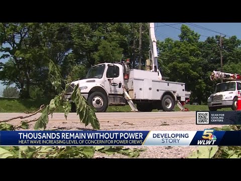 Power outage stretches into second day for tens of thousands Greater Cincinnati families
