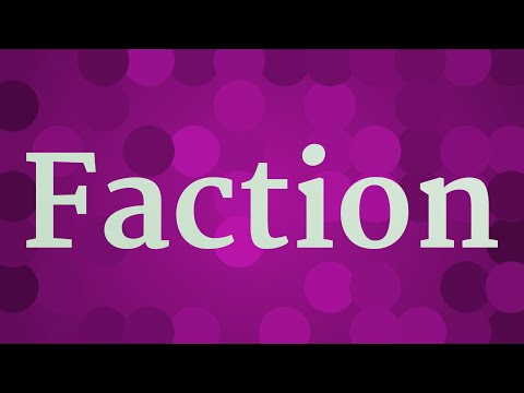 FACTION pronunciation • How to pronounce FACTION