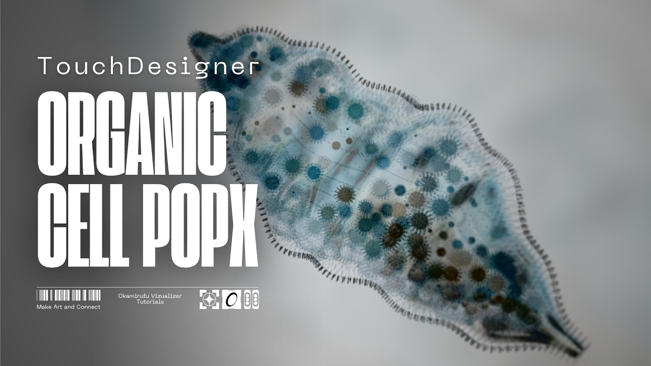TouchDesigner Tutorial: Create Organic Cellular Visuals with POPX (Easy)