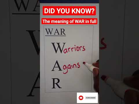 WAR: The meaning of WAR in full. Learn hidden meanings and some writing skills.