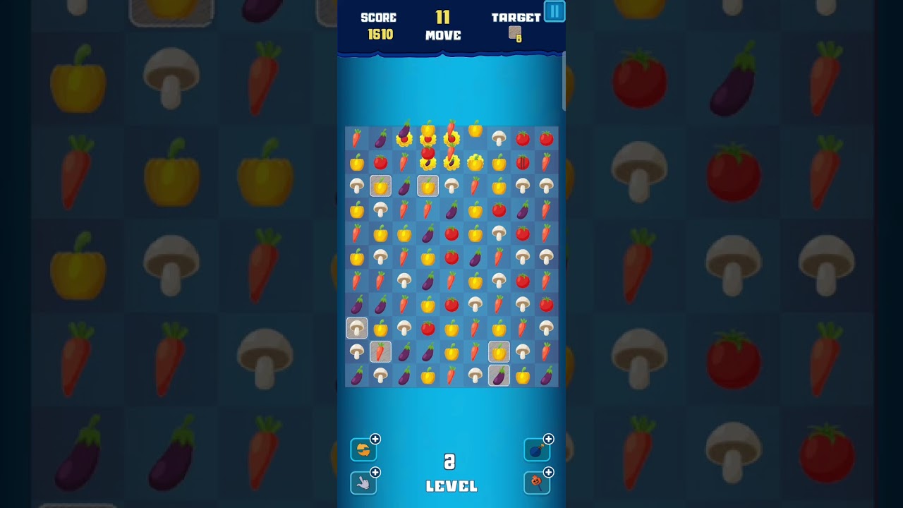 Vegetable Smash Match Unity Game Source Code #unity #unity3d #unitydev #unitydeveloper #sourcecode