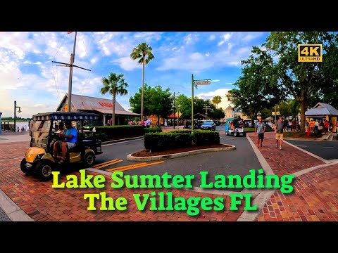 A Peak at Lake Sumter Landing on a Saturday Night in The Villages FL
