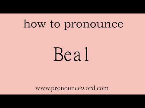 Beal: How to pronounce Beal in english (correct!).Start with B. Learn from me.
