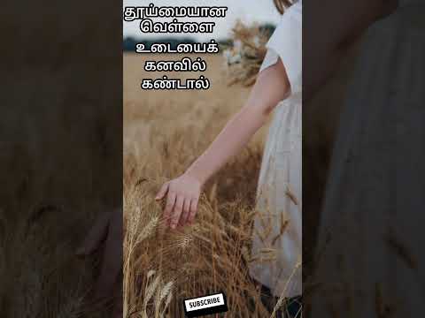 தூய்மையான வெள்ளை உடையைக் கனவில் கண்டால் | white dress in dream | #dream interpretation| kanavupalan